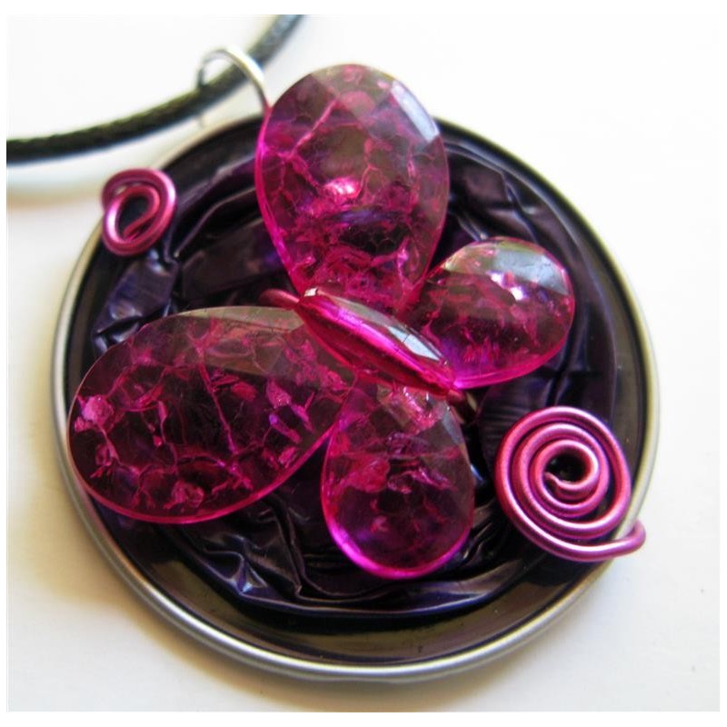 Collier papillon sur capsule Nespresso - Claire Alacoque